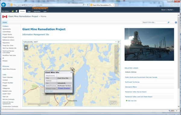 Giant Mine Remediation CMS Website - Scotia Logic- IT & Development